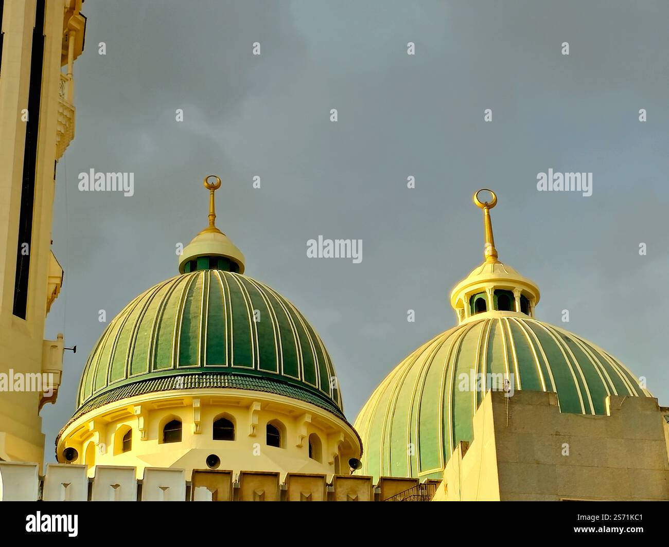 The light Mosque or Masjid Al Nour in El Abaseya Abbassia neighborhood ...