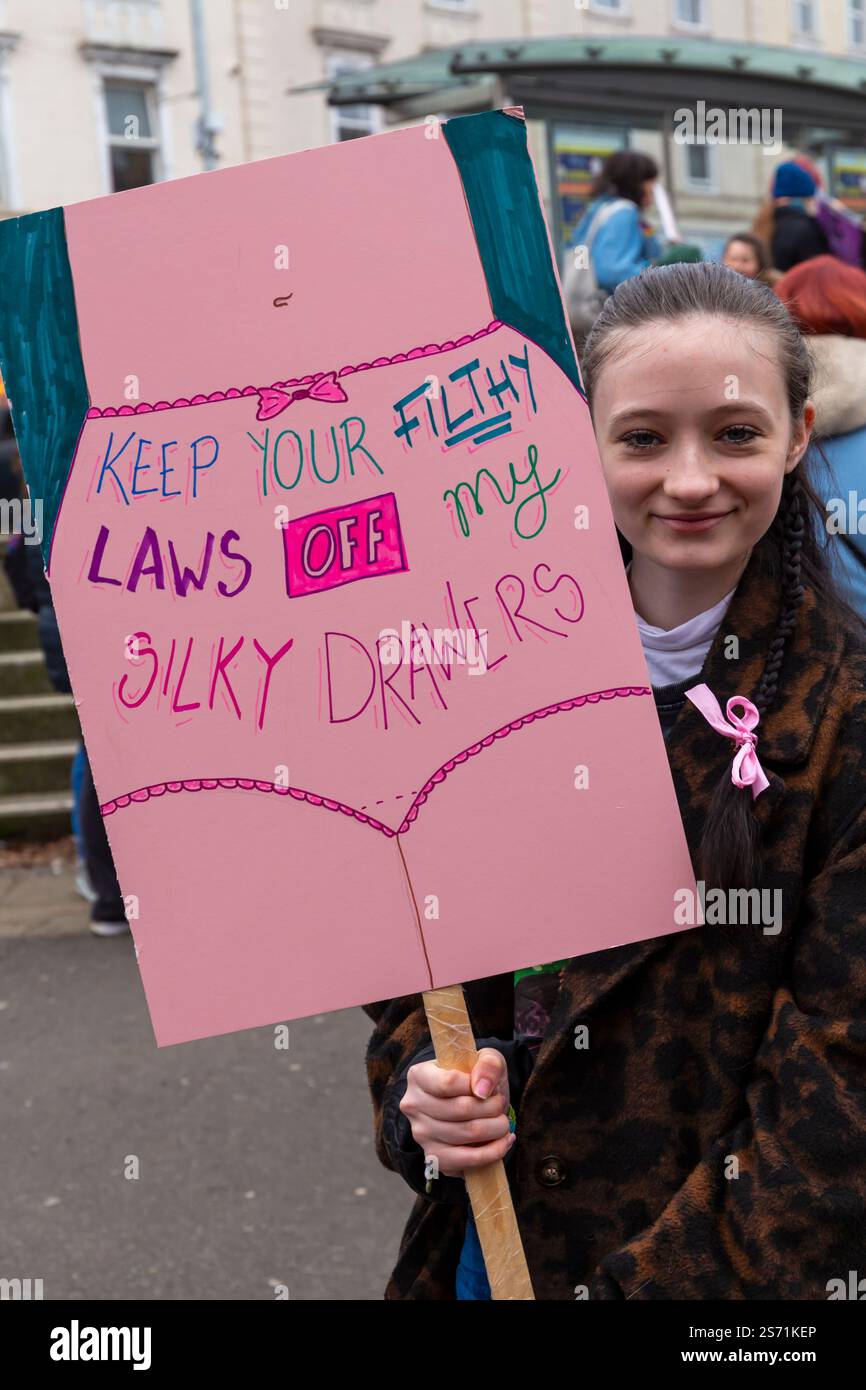 Bournemouth, Dorset, UK. 18th January 2025. Women’s Rights March takes ...