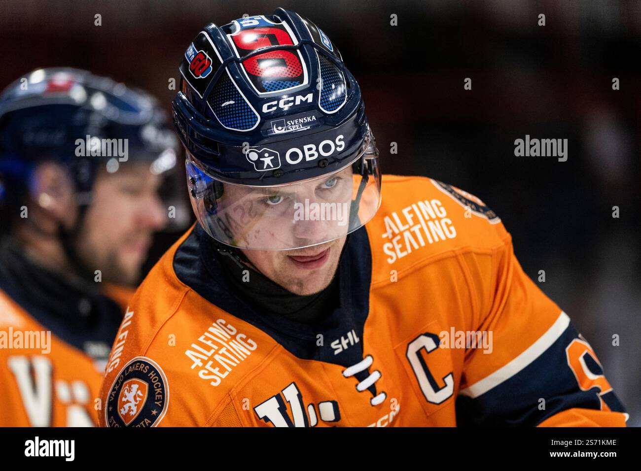 250118 Växjös Joel Persson inför ishockeymatchen i SHL mellan Luleå och ...