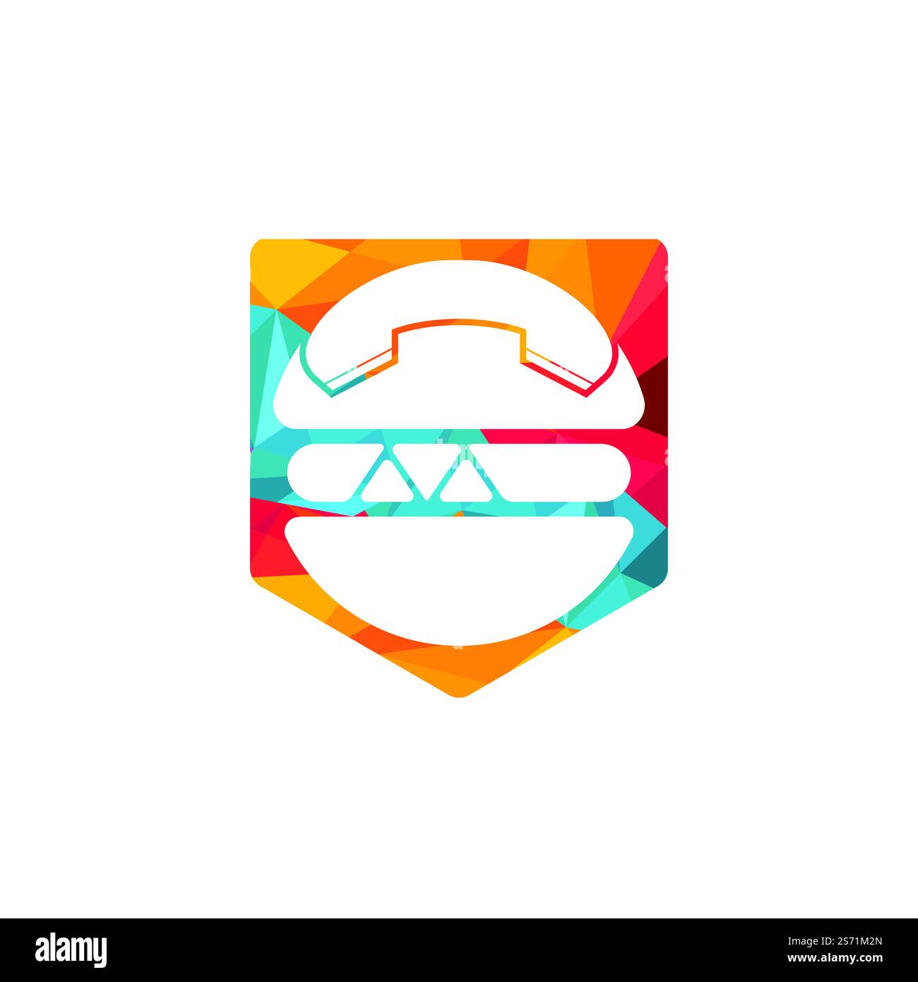 Food call logo design. Burger delivery logo concept. Hamburger and ...