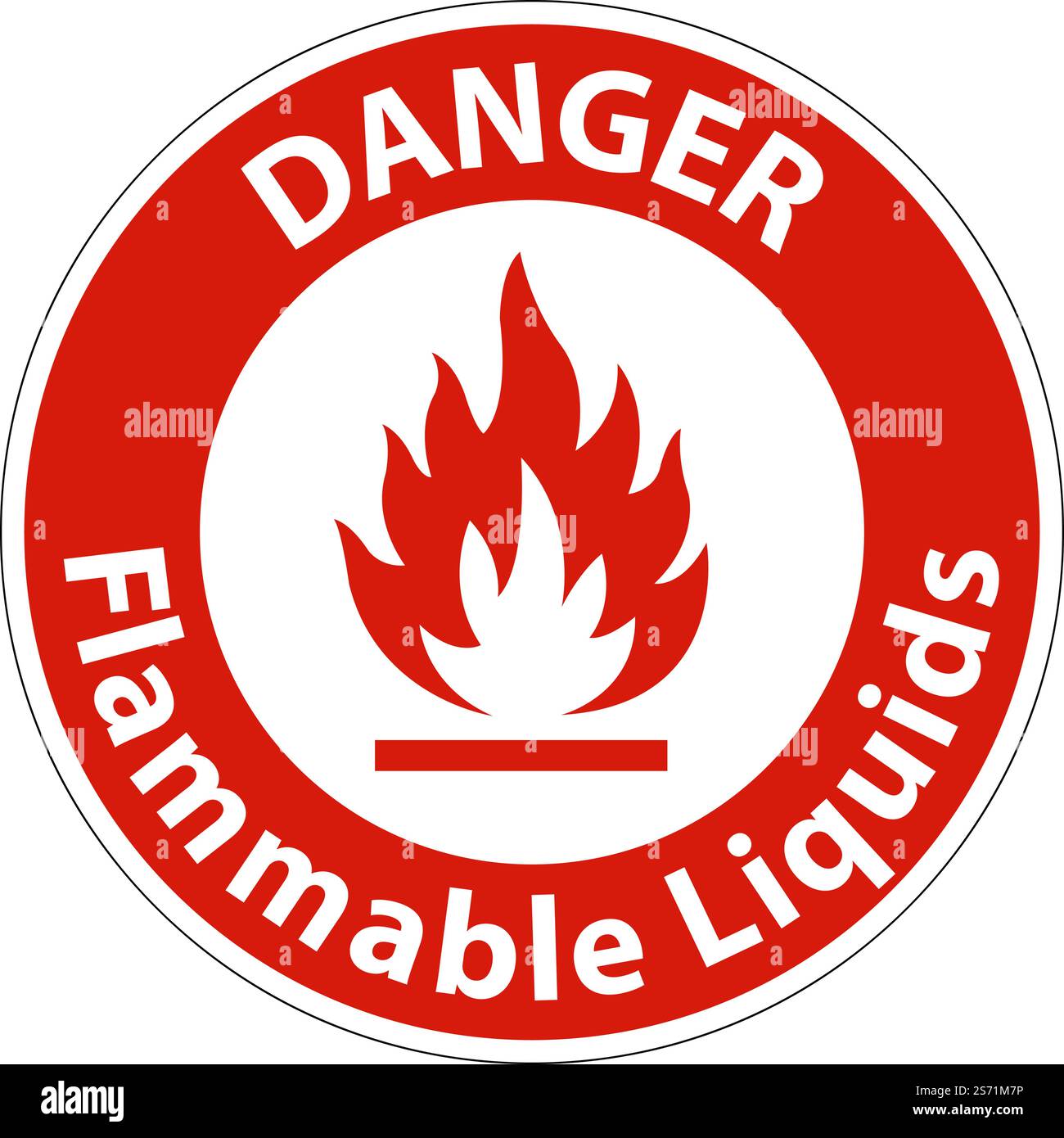 Danger Flammable Liquids Sign On White Background Stock Vector Image & Art - Alamy