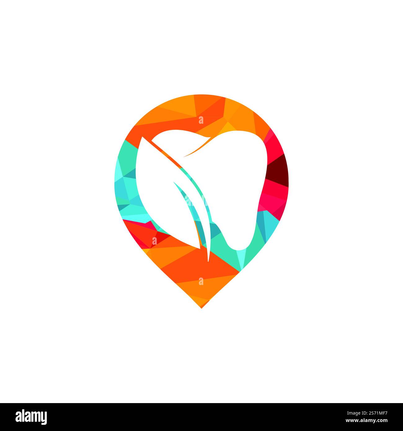 Nature Dental logo template design. Tooth and leaf icon logo Stock ...