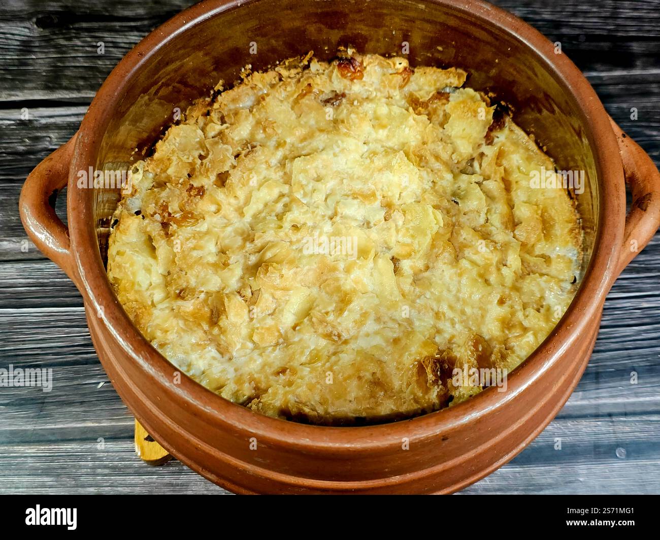 Traditional Arabic Egyptian Eastern dessert cuisine called Om Ali ...