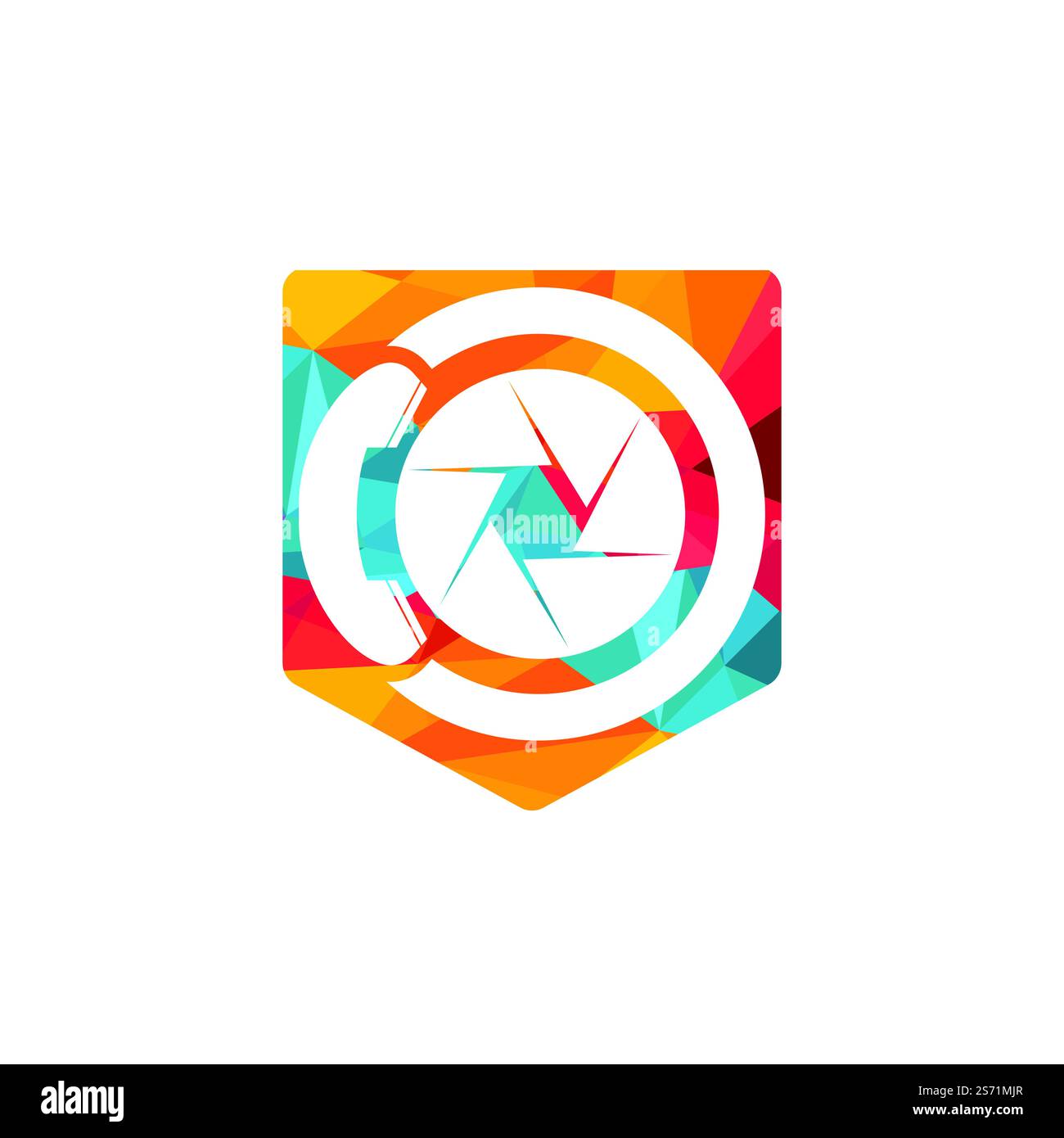 Photo call vector logo design. Snap call logo idea Stock Vector Image ...