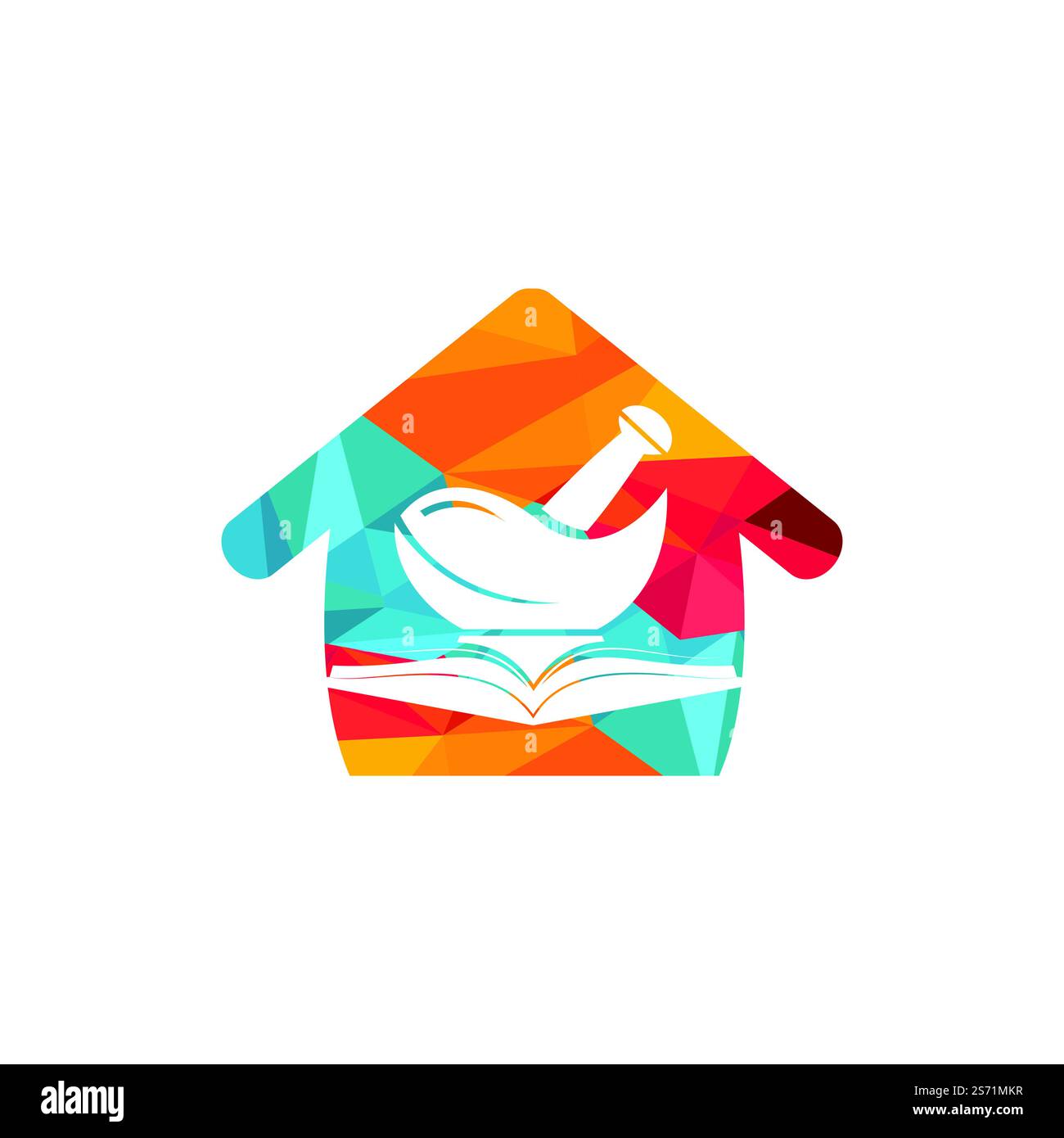 Pharmacy book vector logo design. Medical study logo design concept ...