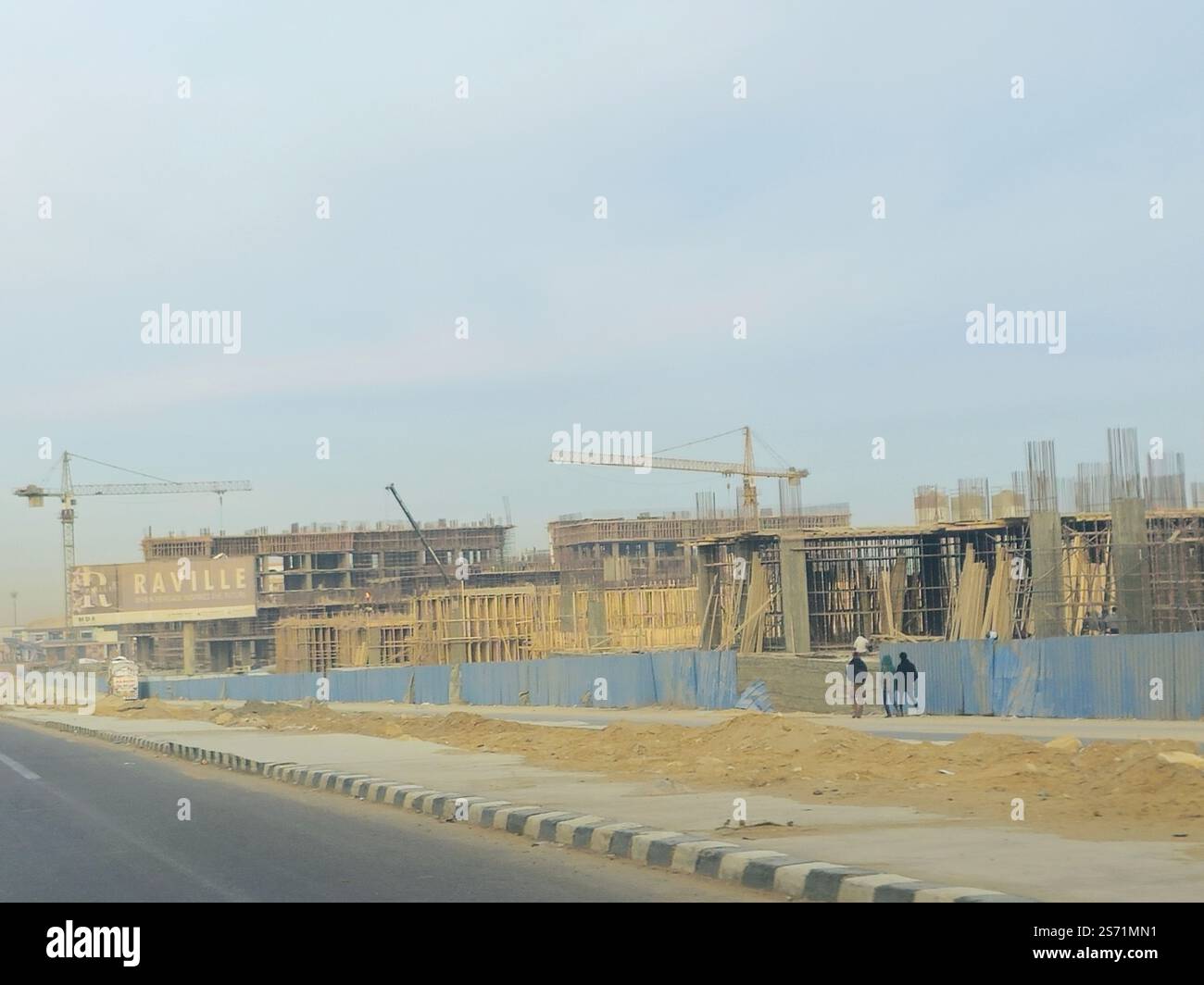 Cairo, Egypt, January 4 2025: A new high rise of residential apartments ...