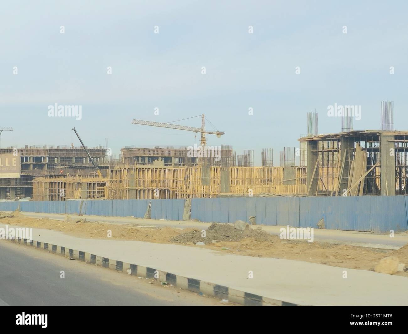 Cairo, Egypt, January 4 2025: A new high rise of residential apartments ...