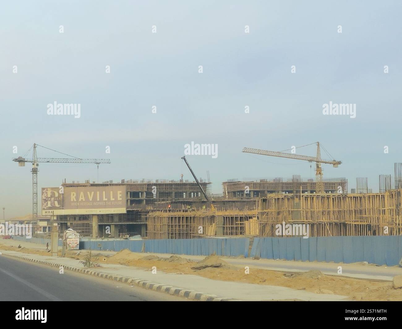 Cairo, Egypt, January 4 2025: A new high rise of residential apartments ...