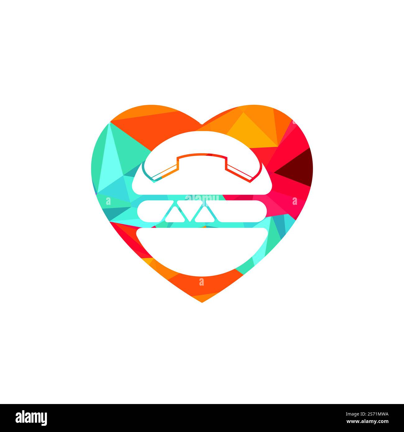 Food call logo design. Burger delivery logo concept. Hamburger and ...