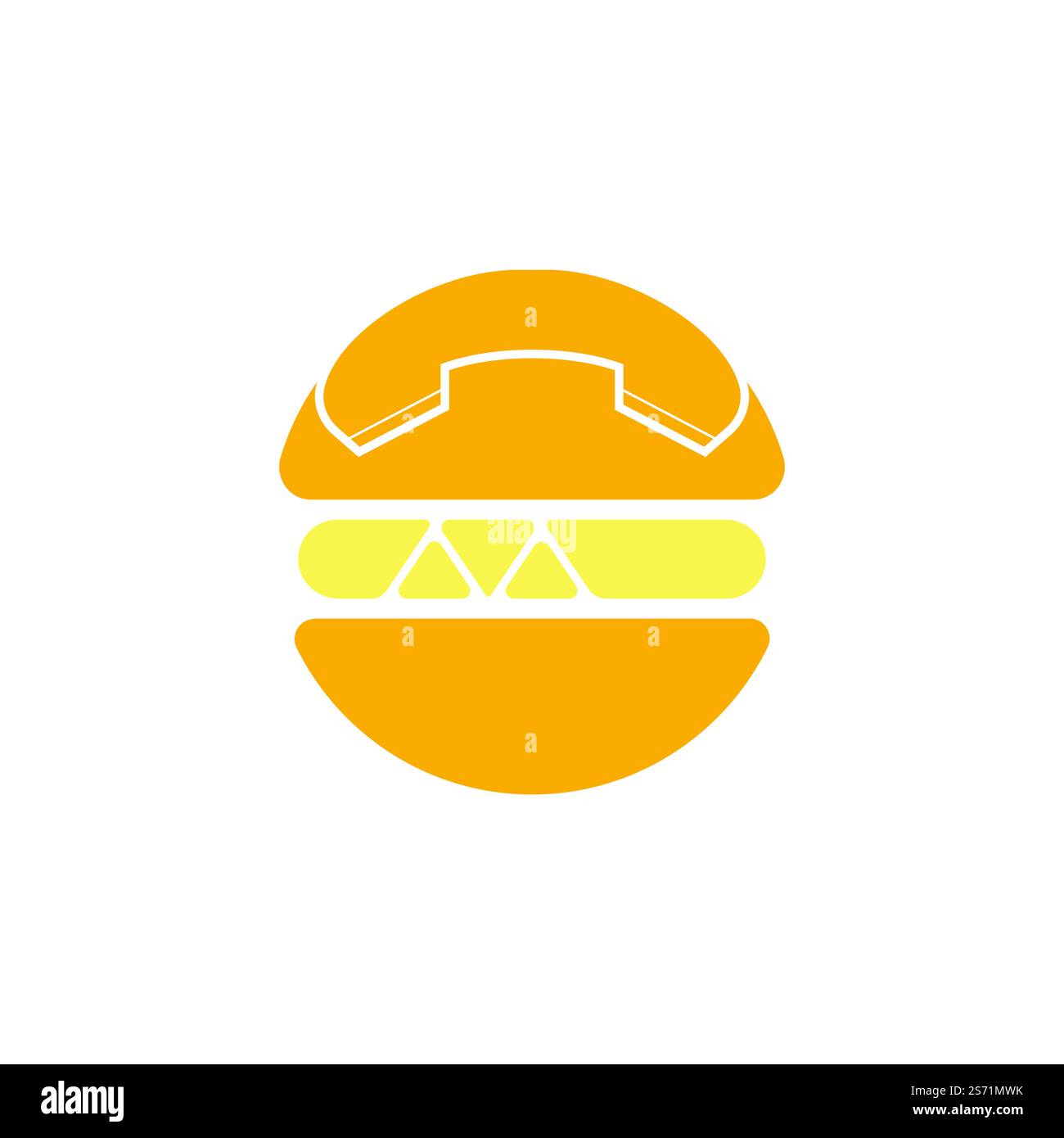 Food call logo design. Burger delivery logo concept. Hamburger and ...