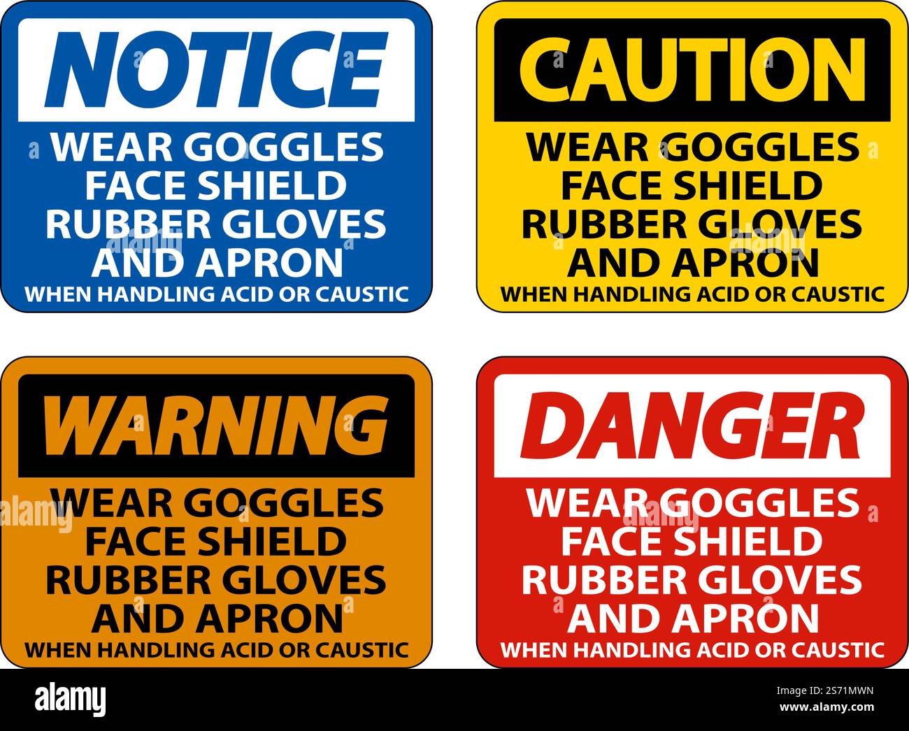 Caution Wear Goggles, Face Shield, Rubber Gloves, And Apron When ...
