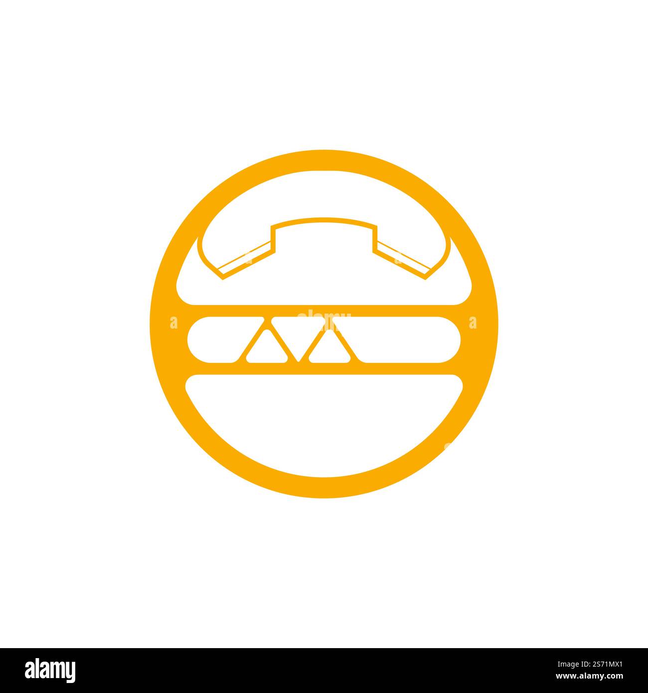 Food call logo design. Burger delivery logo concept. Hamburger and ...