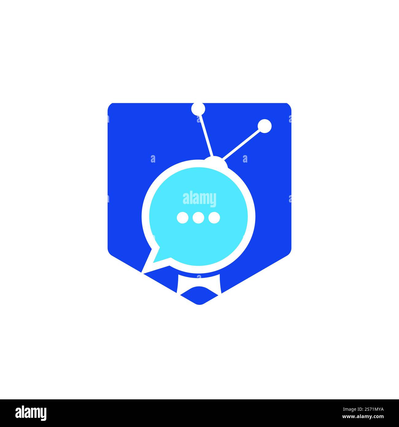 Chat TV logo template design. Talk show logo design concept Stock ...