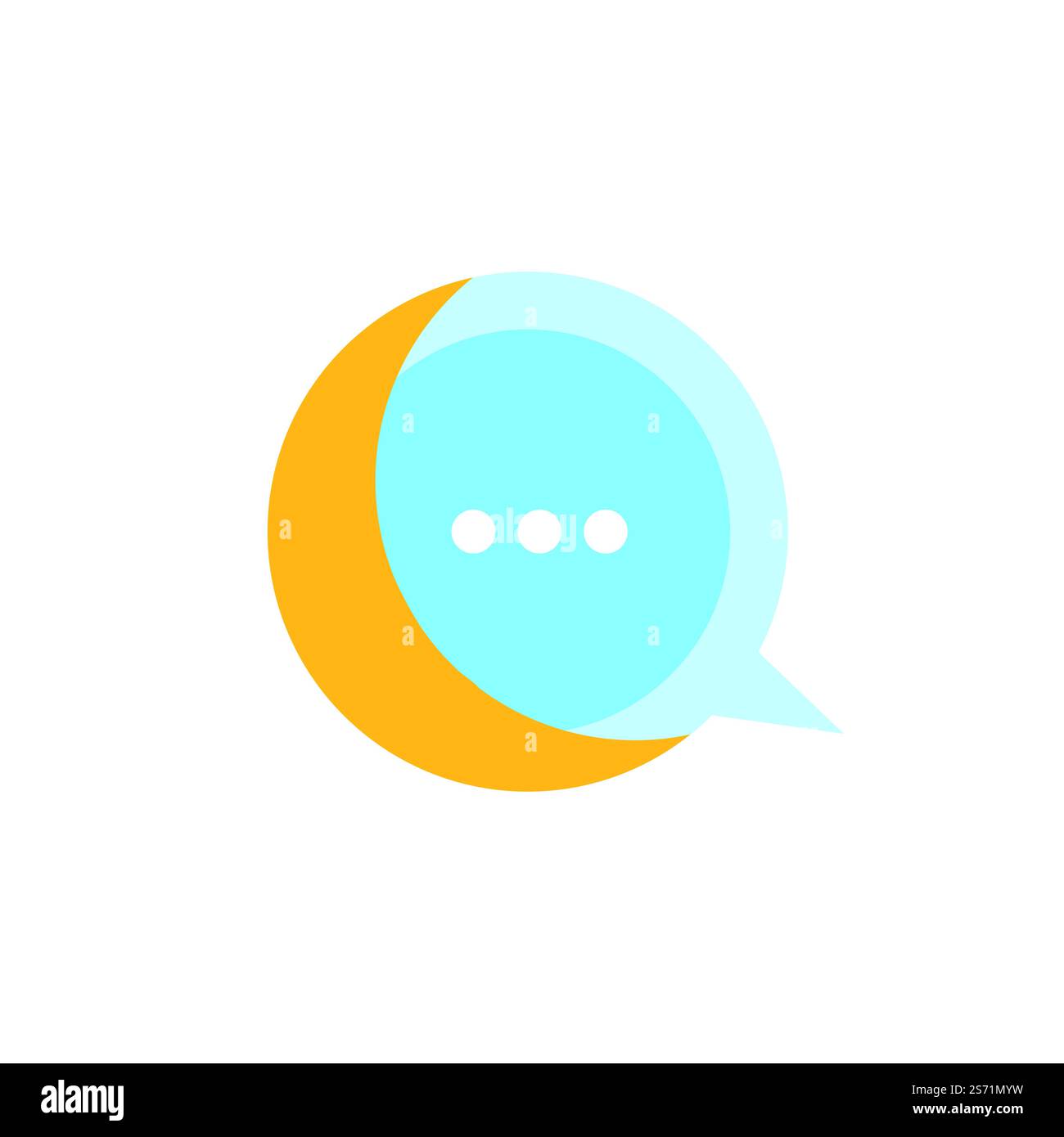 Night chat vector logo design. Night logo vector chat application Stock ...