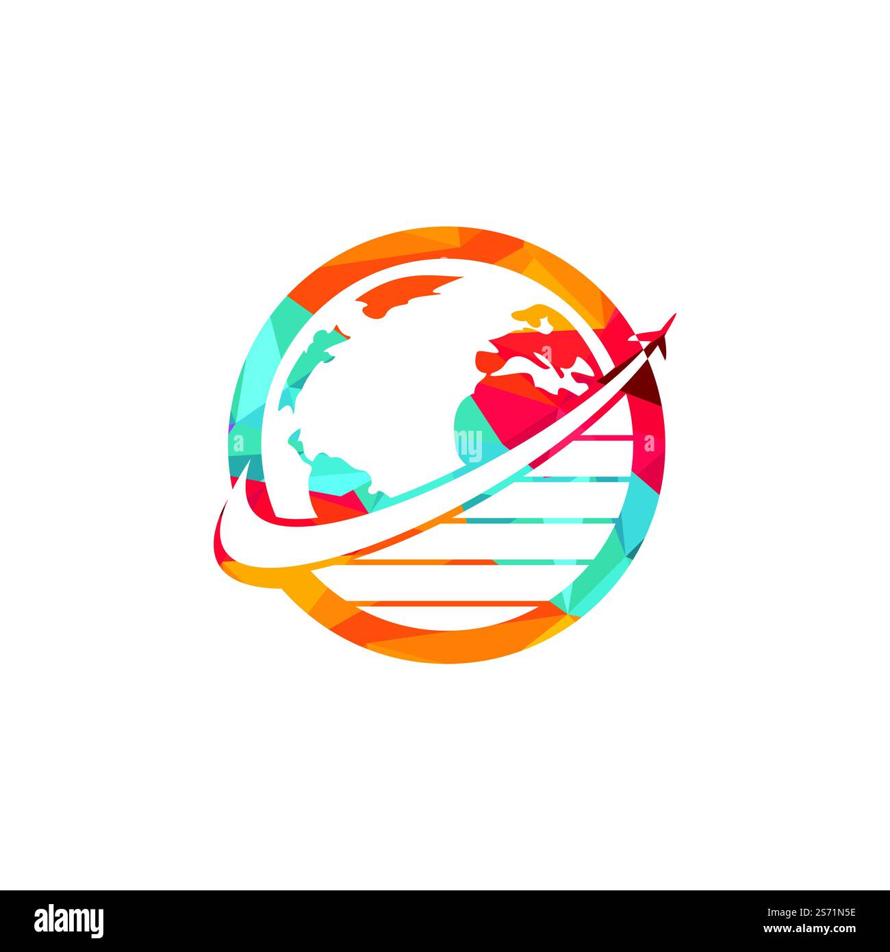 Travel world vector logo design template. Airplane and world symbol or ...