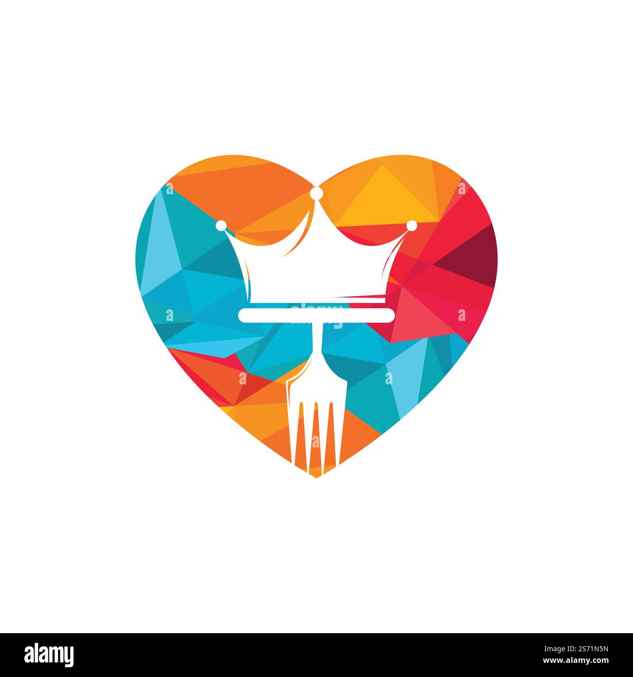 King Food vector logo design. Spoon with crown for Restaurant logo ...