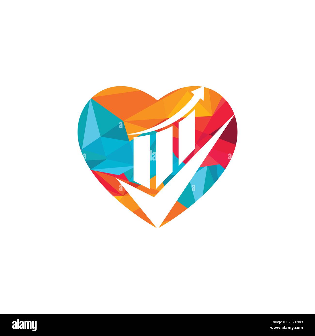 Stats check vector logo design template. Check mark for accounting ...