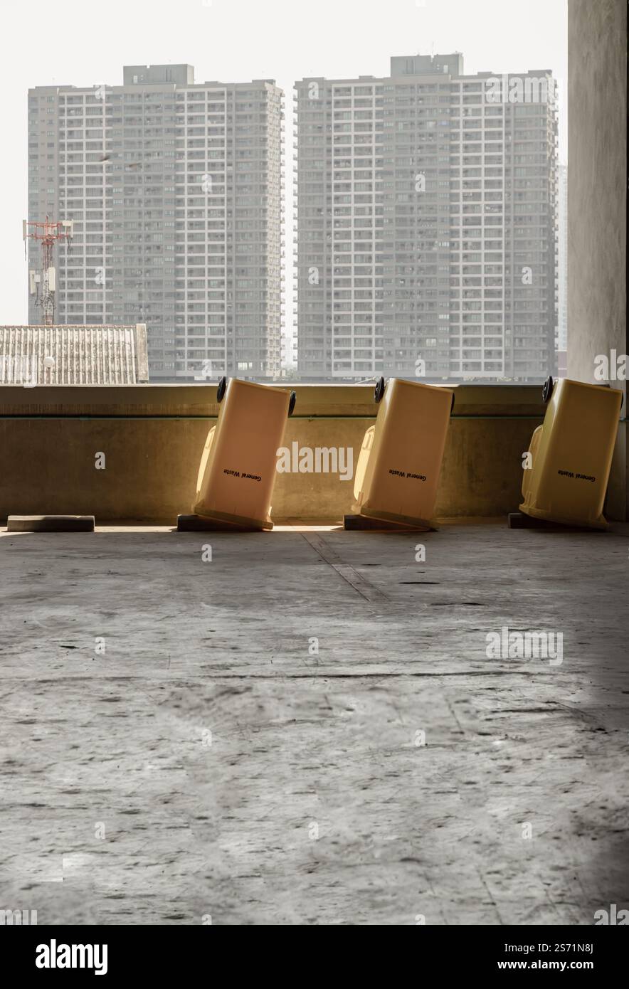 Bangkok, Thailand - Jan 18, 2025 - View of After cleaning big plastic ...