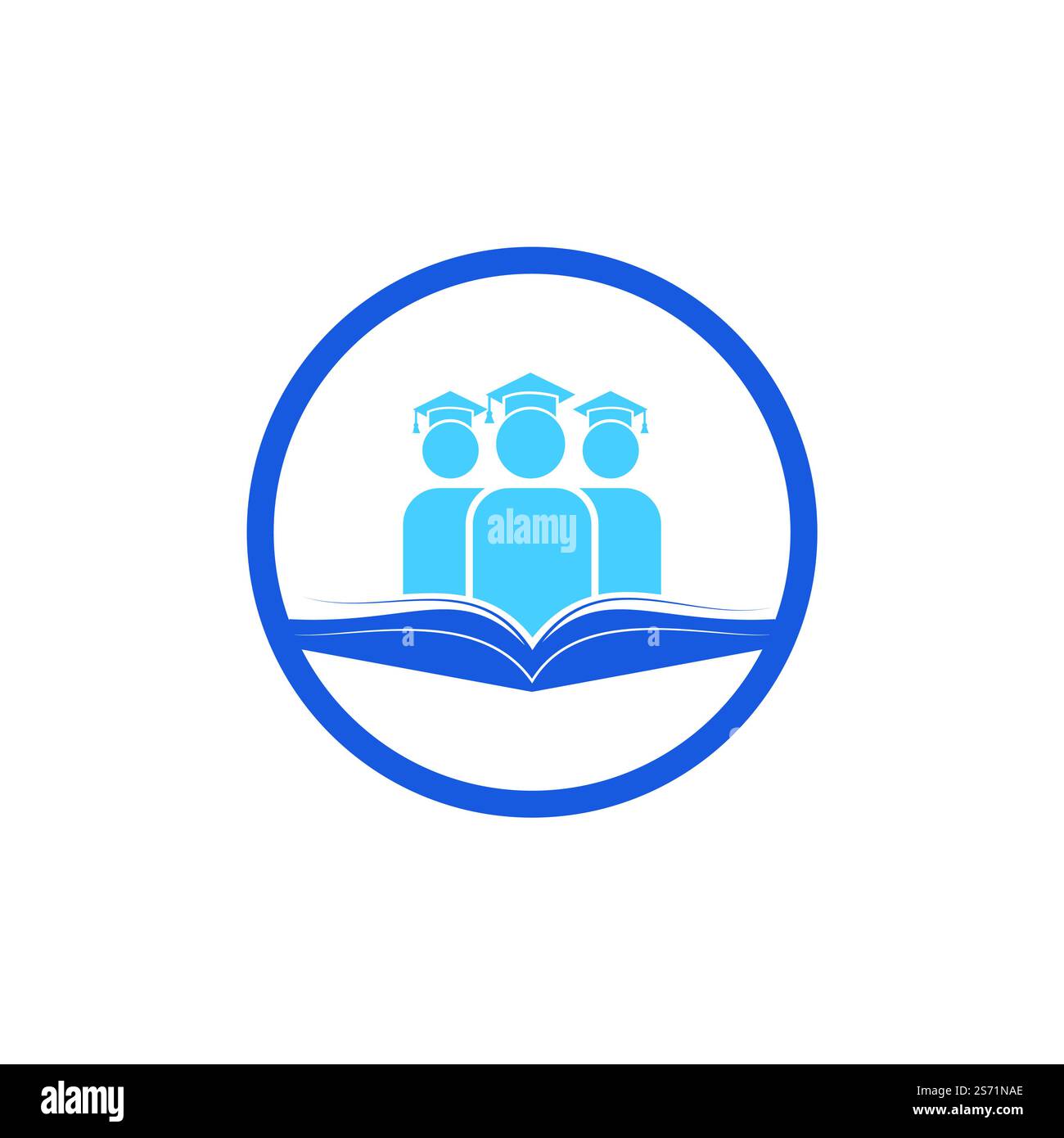 Education and learning vector logo design. Students and book icon ...
