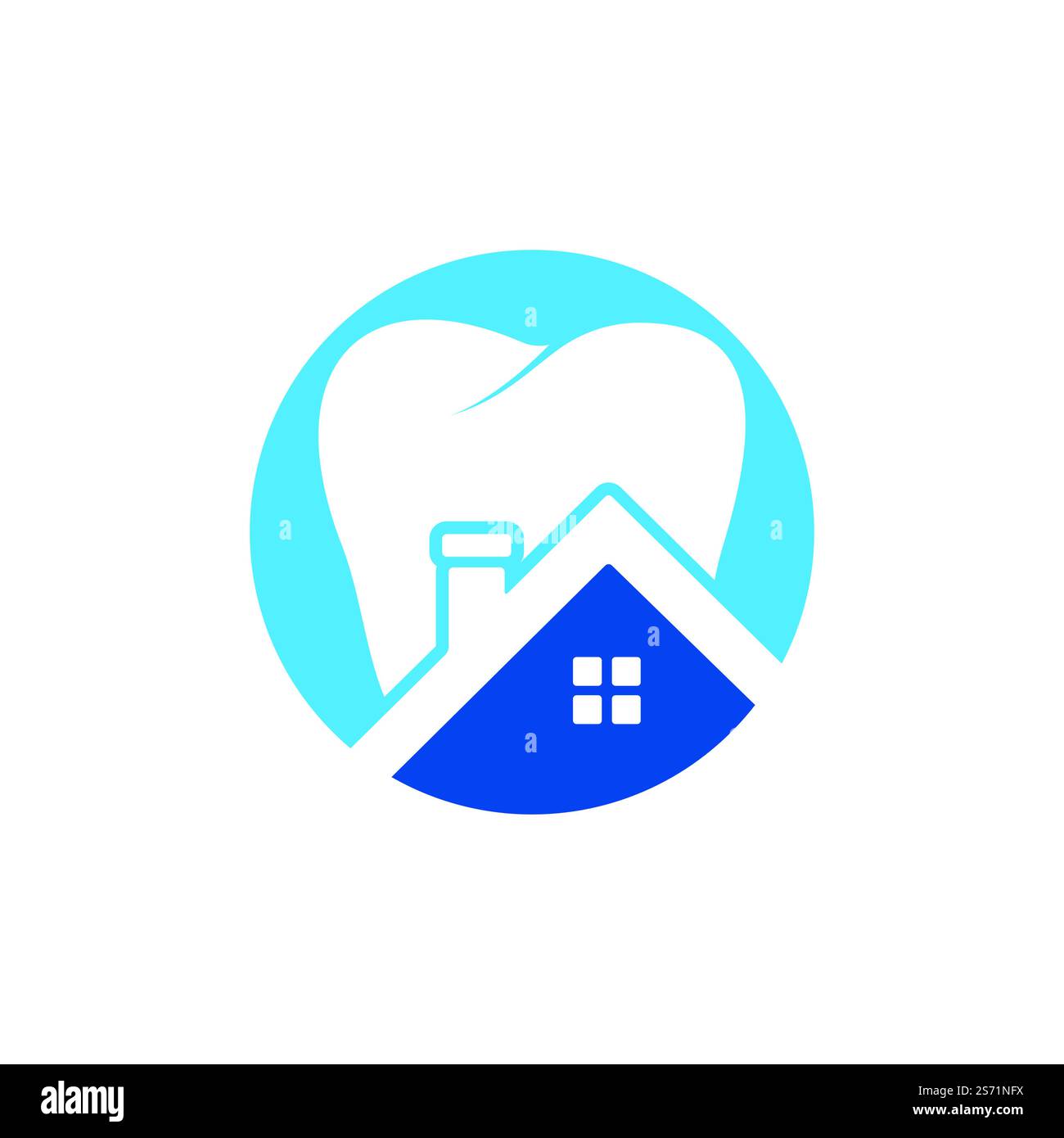 Tooth house vector logo design. Dental house icon logo design Stock ...
