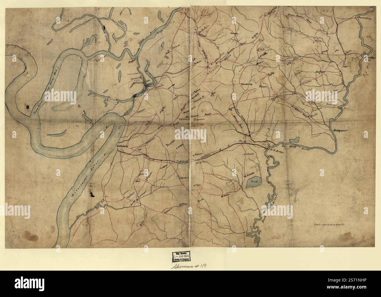 Vicksburg map hi-res stock photography and images - Alamy