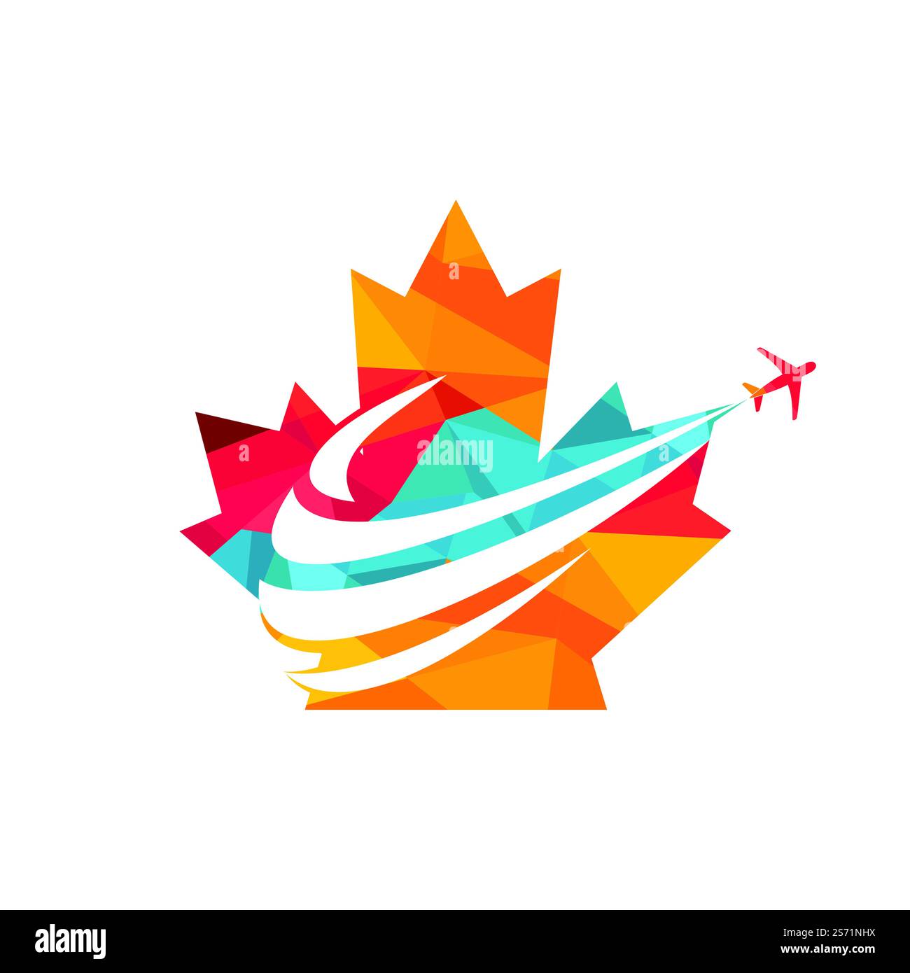 Canada travel vector logo design. Canadian aviation vector logo design ...