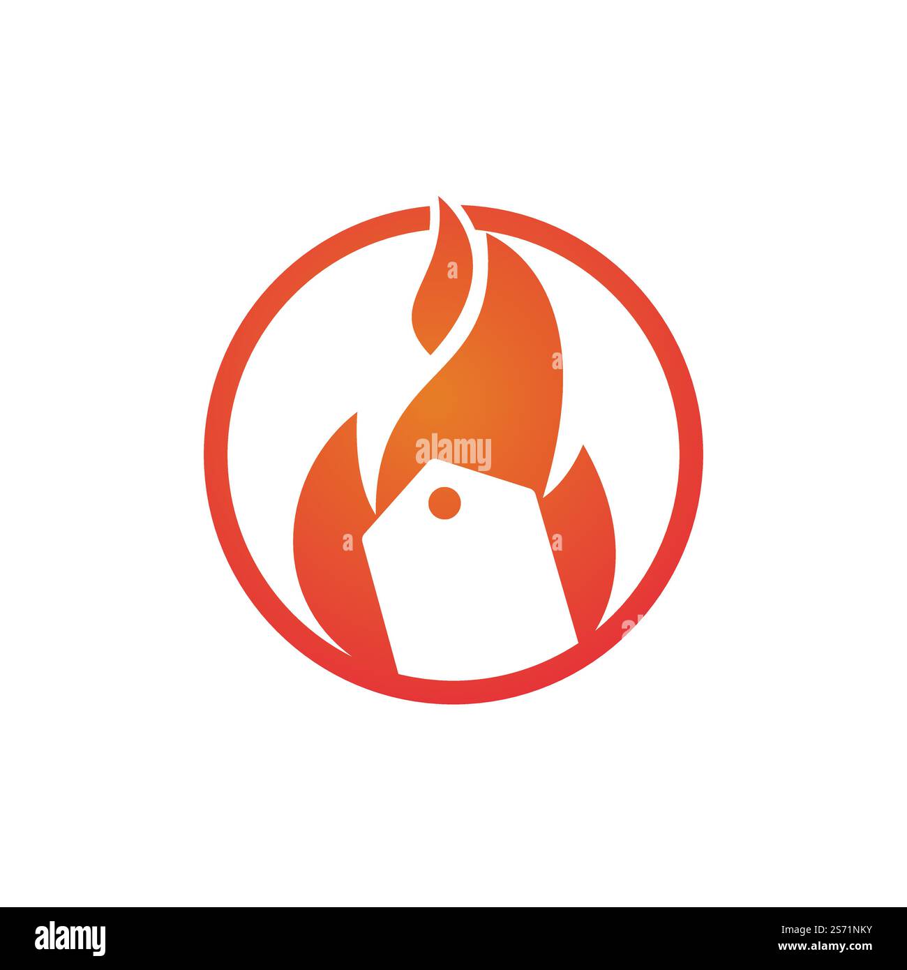 Hot deals vector logo design template. Fire and shopping icon design ...