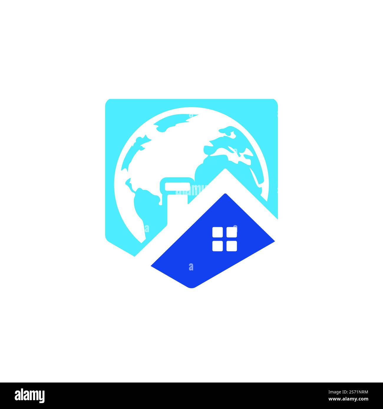 Real estate world logo Cut Out Stock Images & Pictures - Alamy