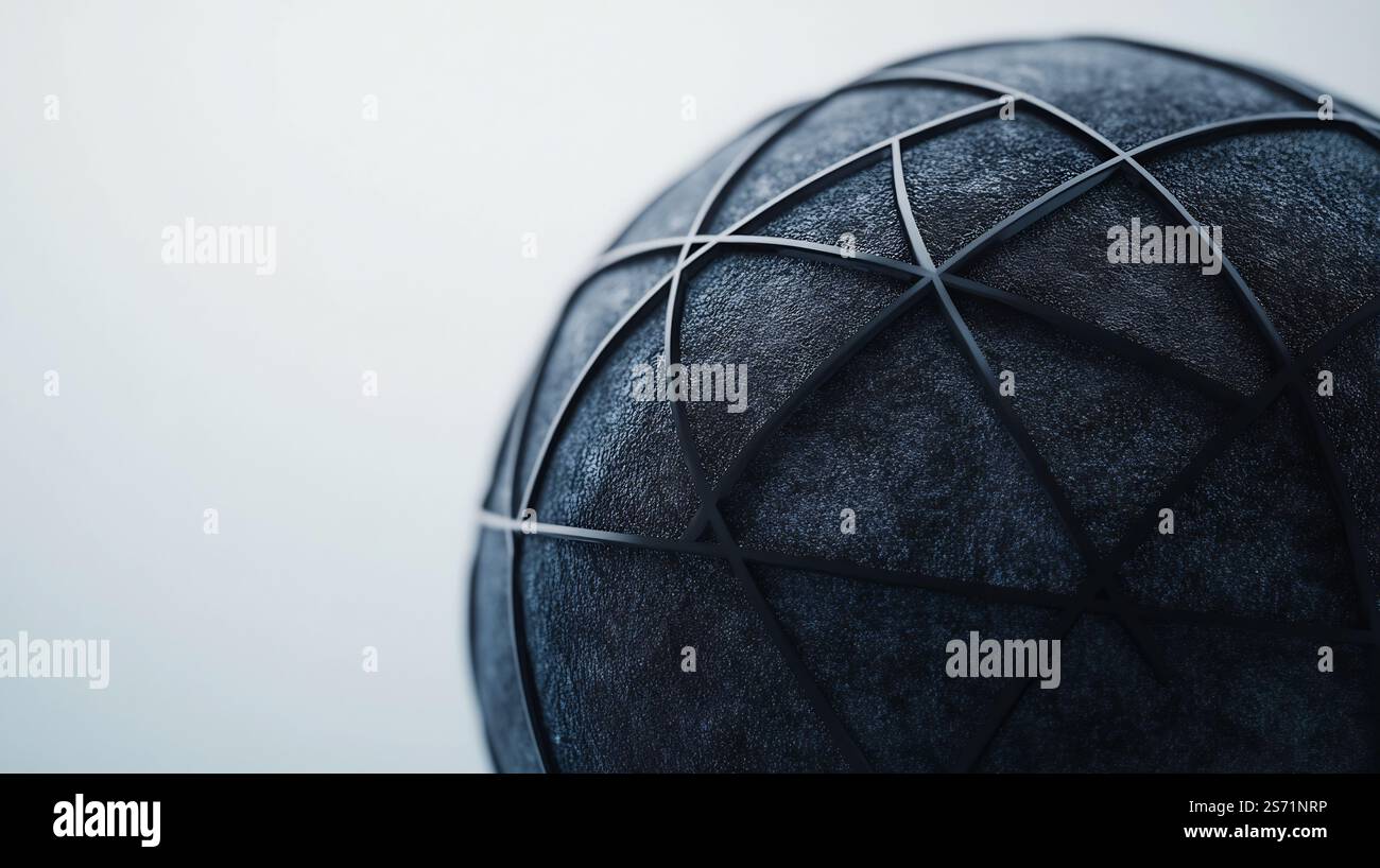 Cubic globe with lines of connection,symbolizing global business and ...