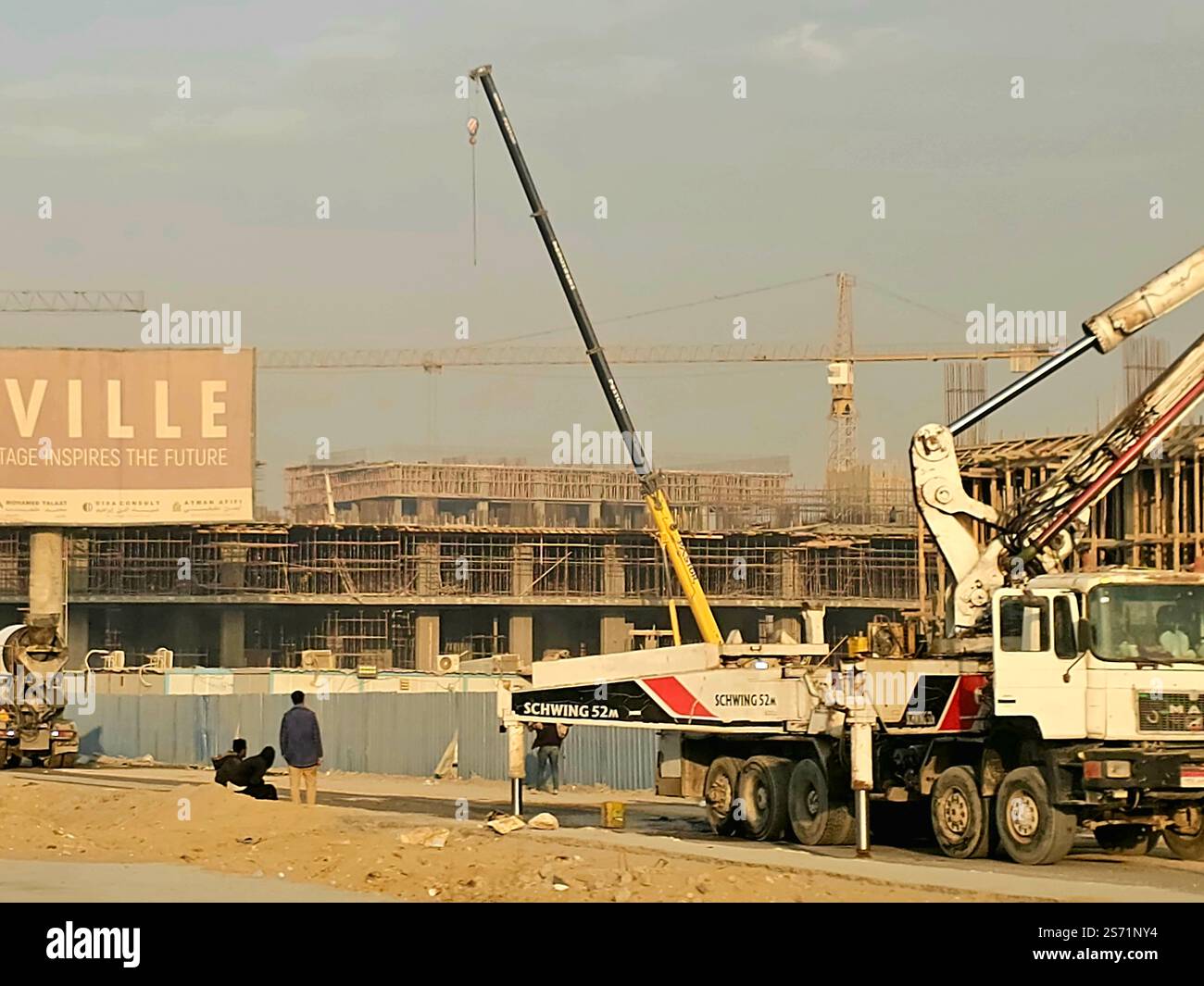 Cairo, Egypt, January 5 2025: New buildings and high rise of ...