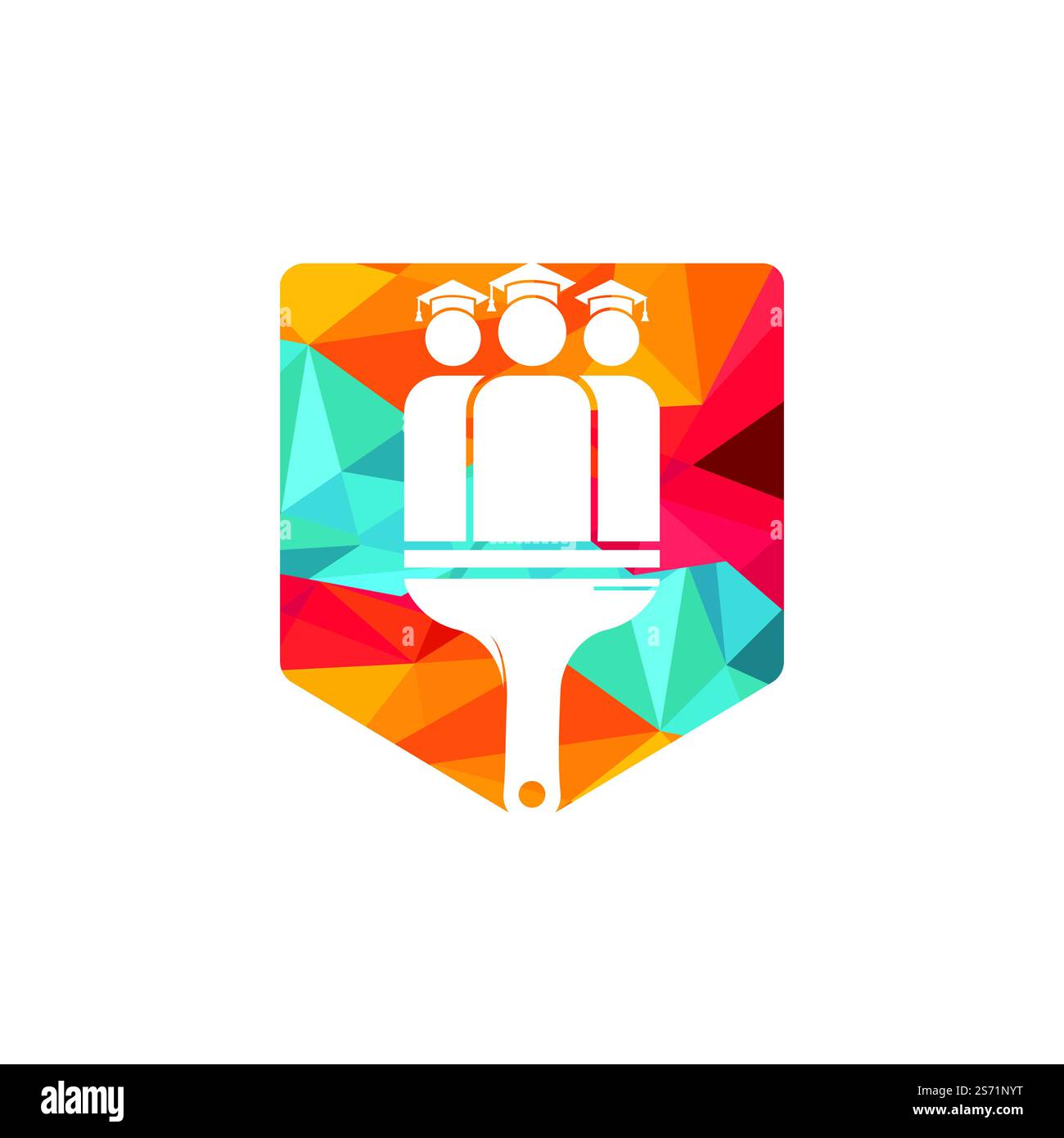 Art education vector logo design. Education paintbrush icon design ...