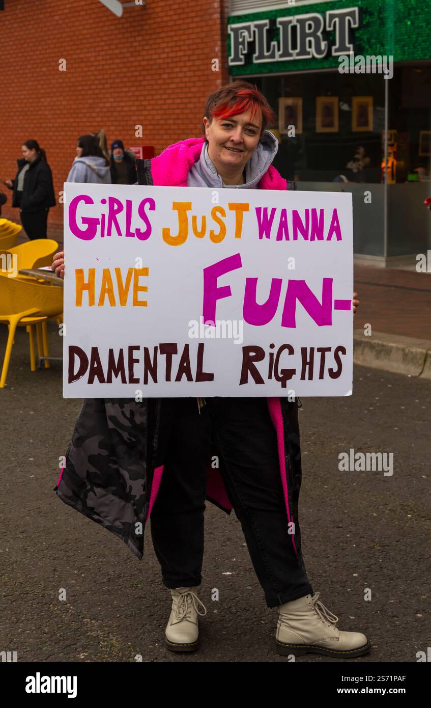 Bournemouth, Dorset, UK. 18th January 2025. Women’s Rights March takes ...