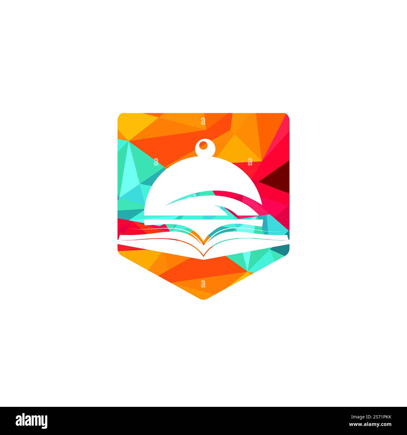 Food education vector logo design. Cooking food nutrition study ...