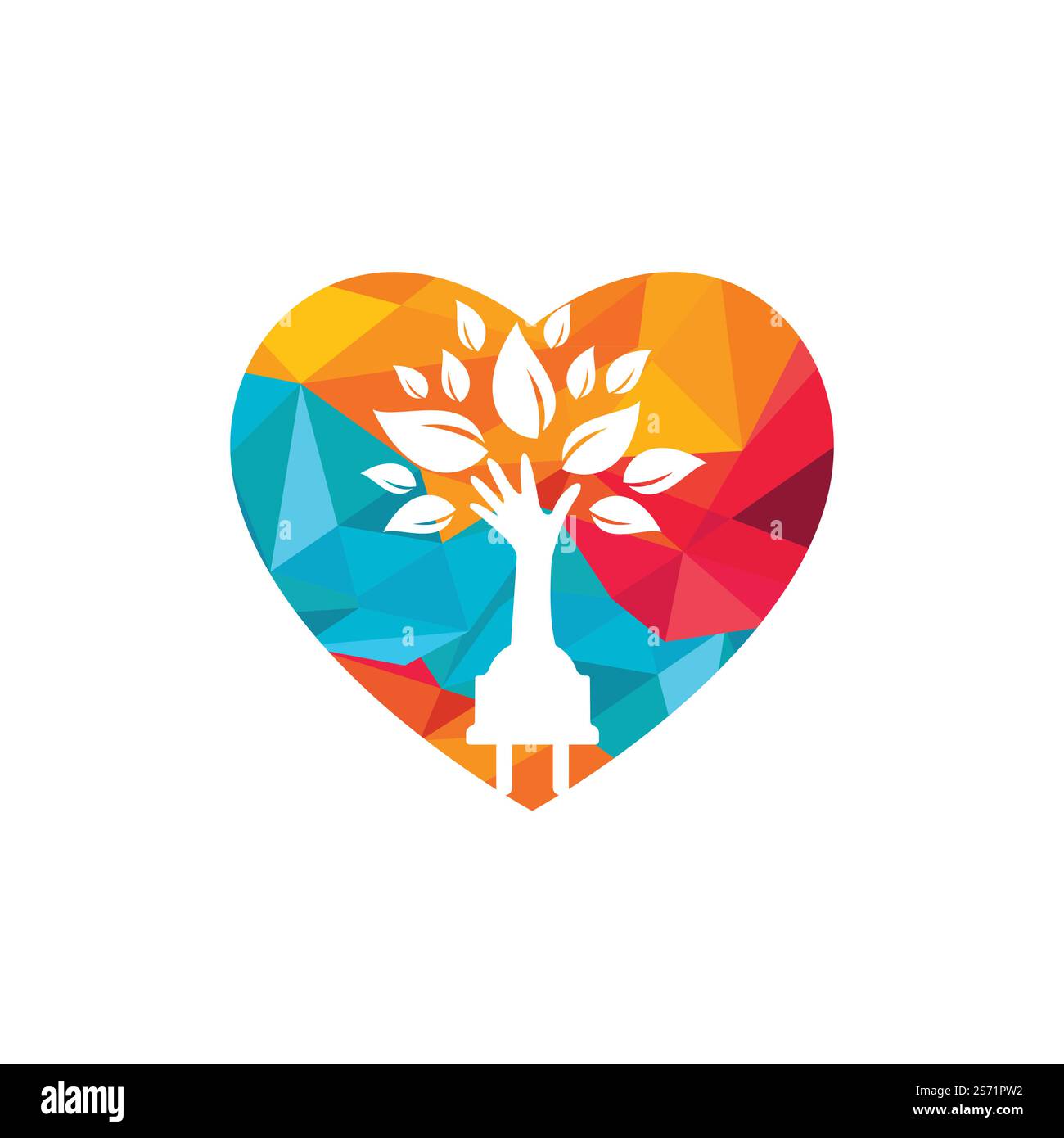 Electric cord and hand tree vector logo design Stock Vector Image & Art ...