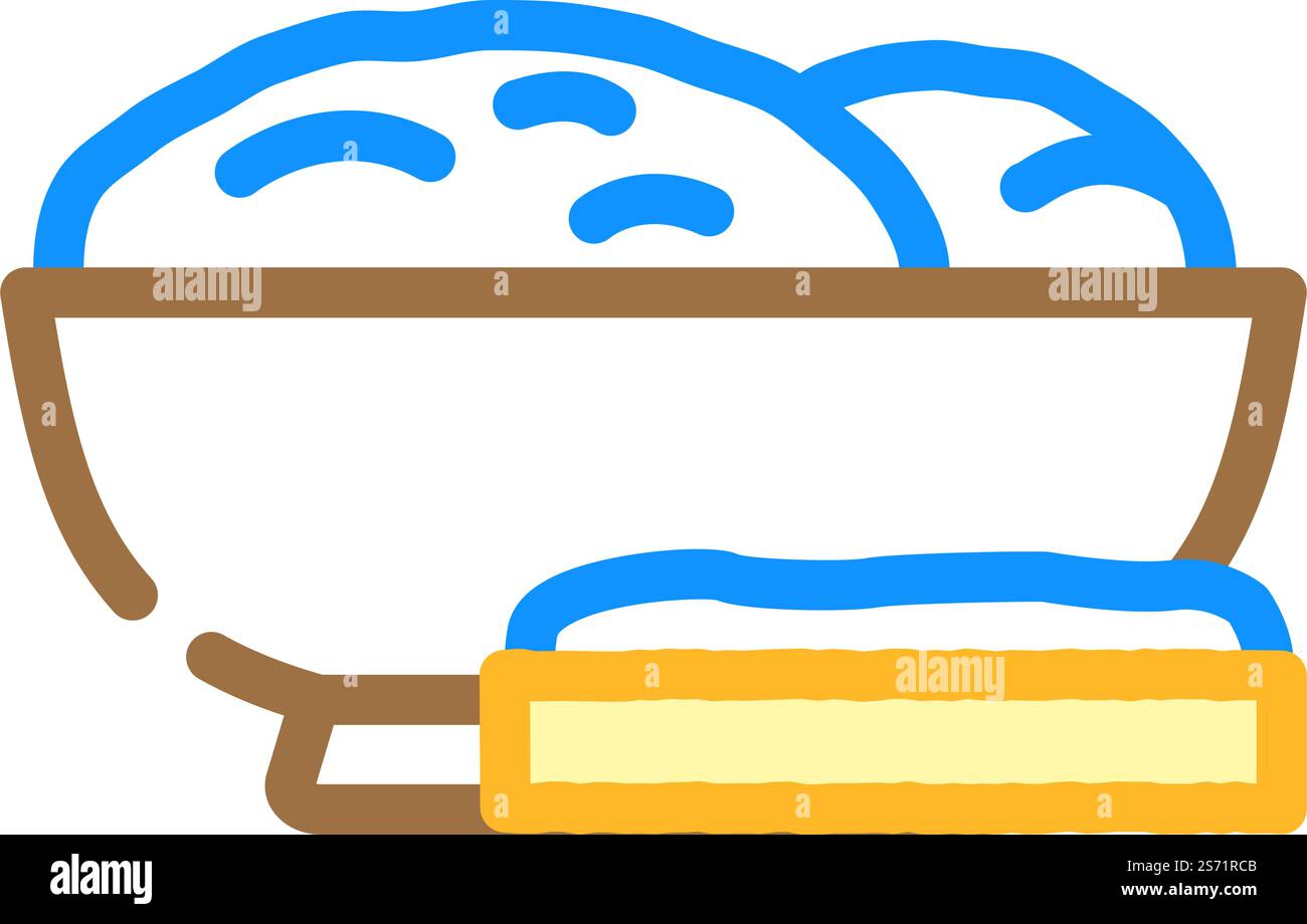 clotted cream milk product color icon vector. clotted cream milk ...