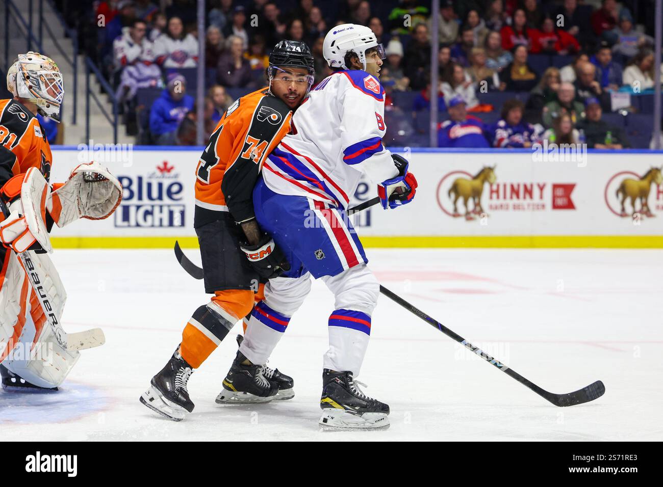 January 17th 2025: Lehigh Valley Phantoms forward Zayde Wisdom (74) and ...