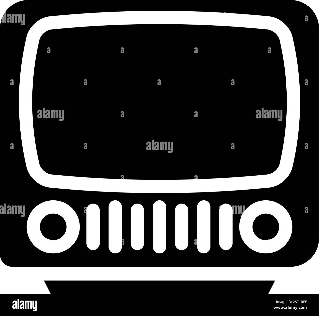 television old gadget glyph icon vector. television old gadget sign ...