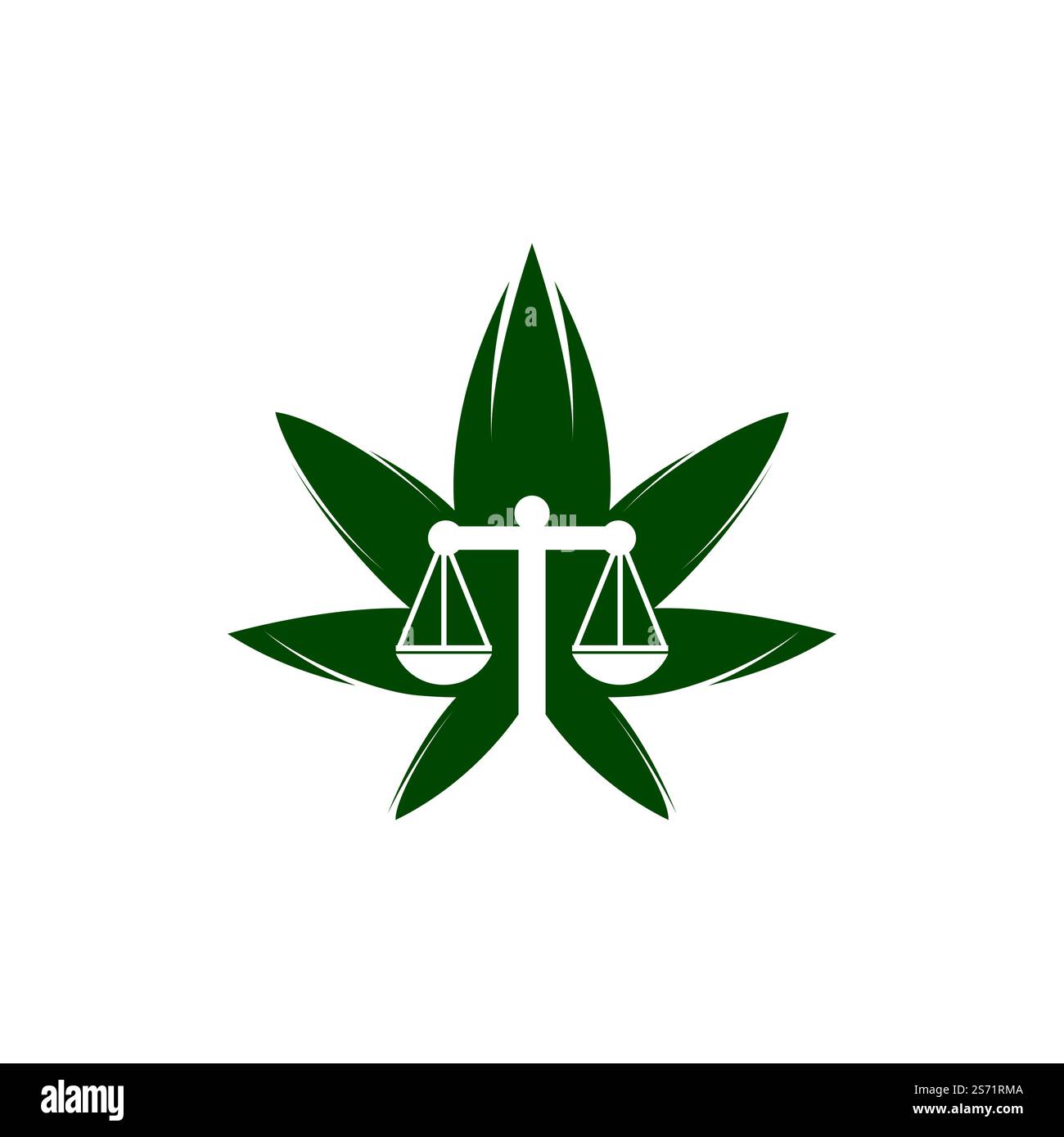 Cannabis law vector logo design. Cannabis marijuana and scale of ...
