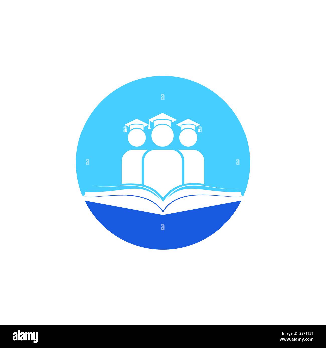 Education and learning vector logo design. Students and book icon ...