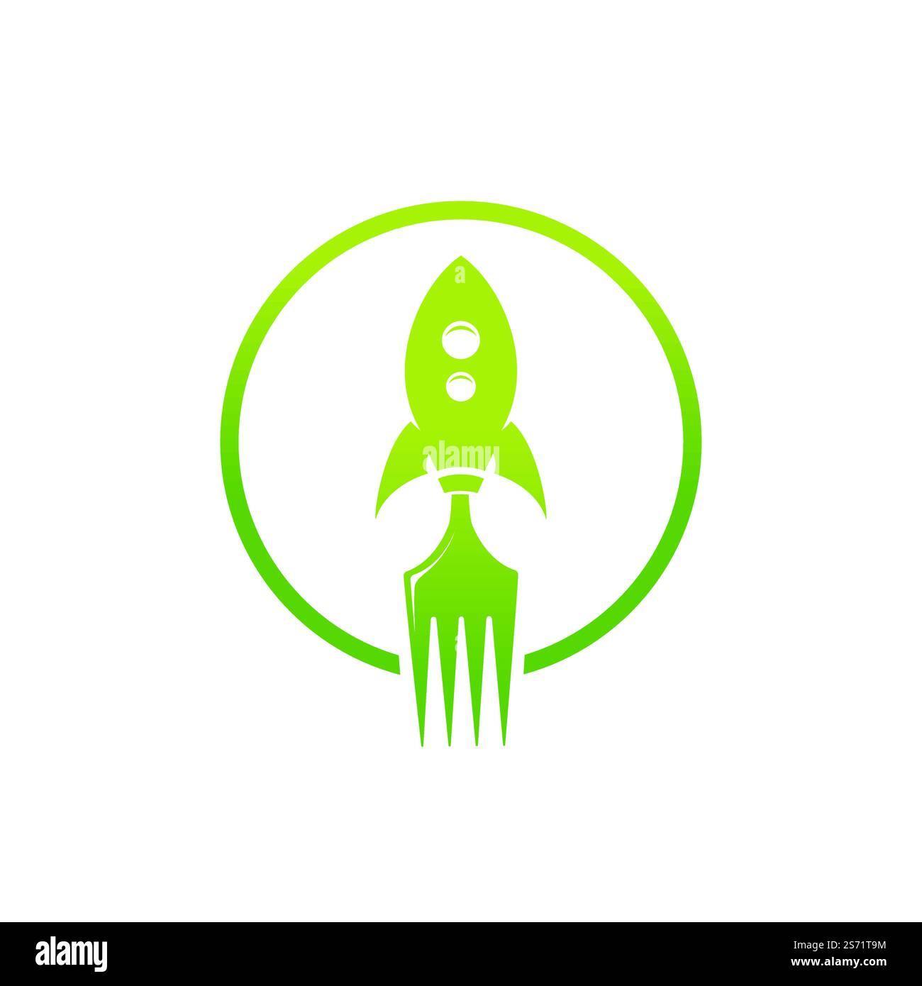 Rocket food logo design illustration. Fast food delivery logo template ...