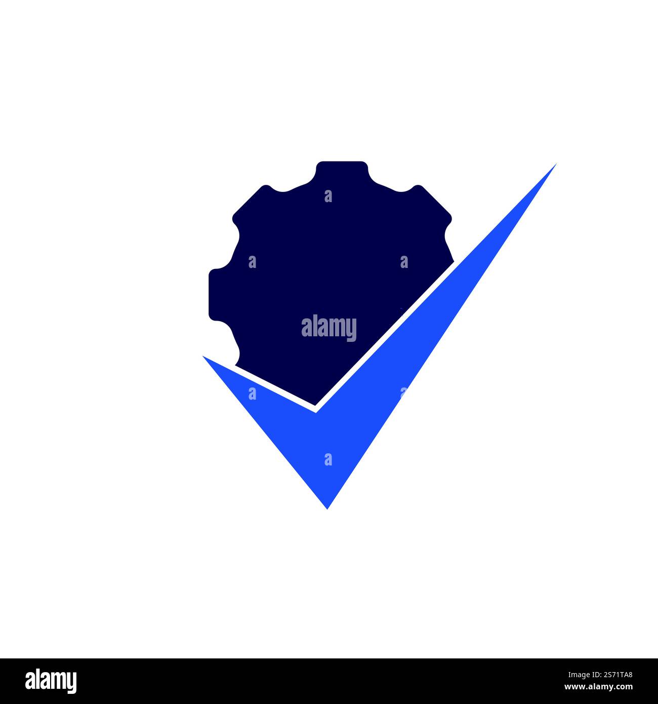 Check gear vector logo design. Checking logo concept design Stock ...