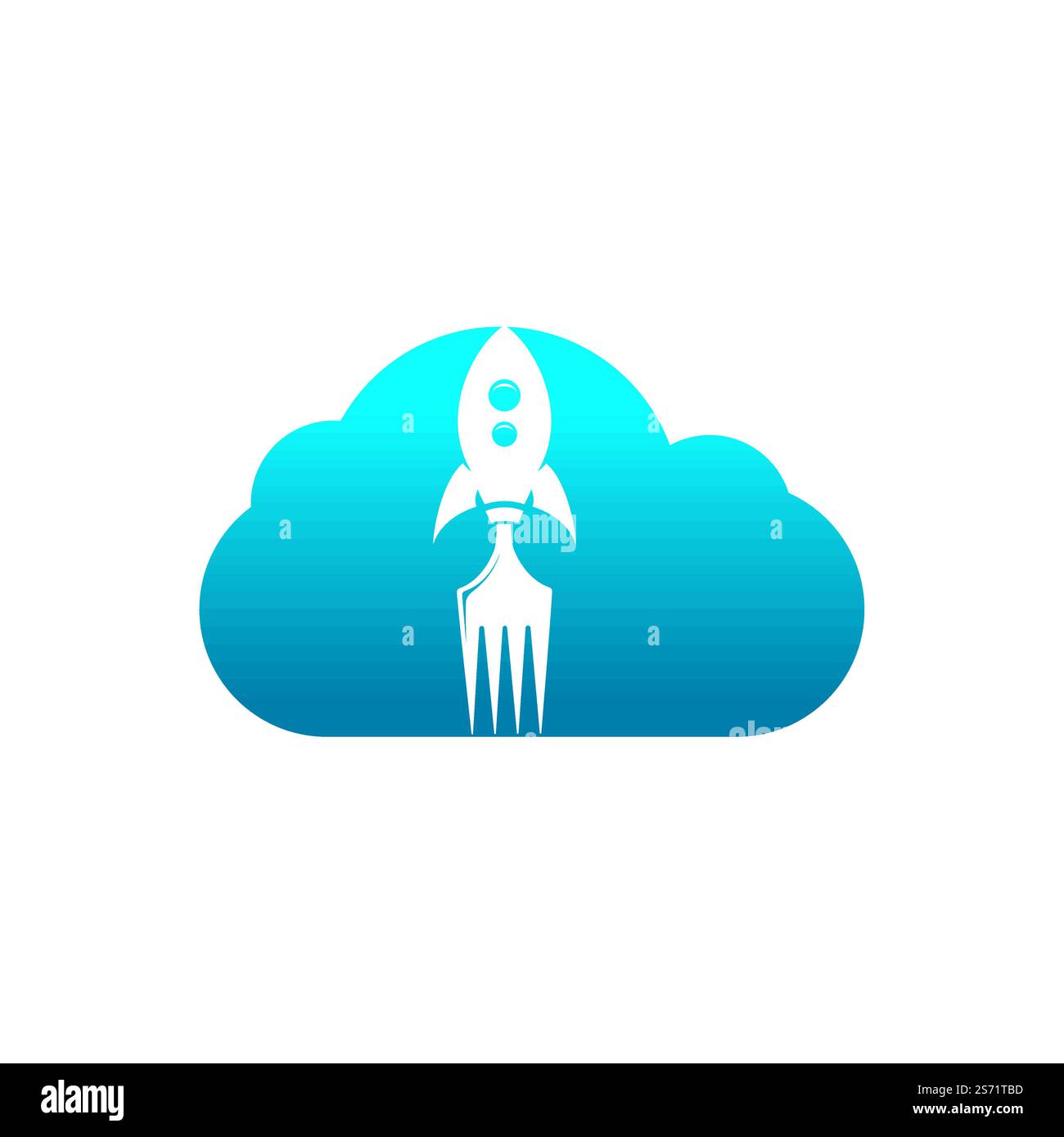 Rocket food with cloud icon logo design illustration. Fast food ...