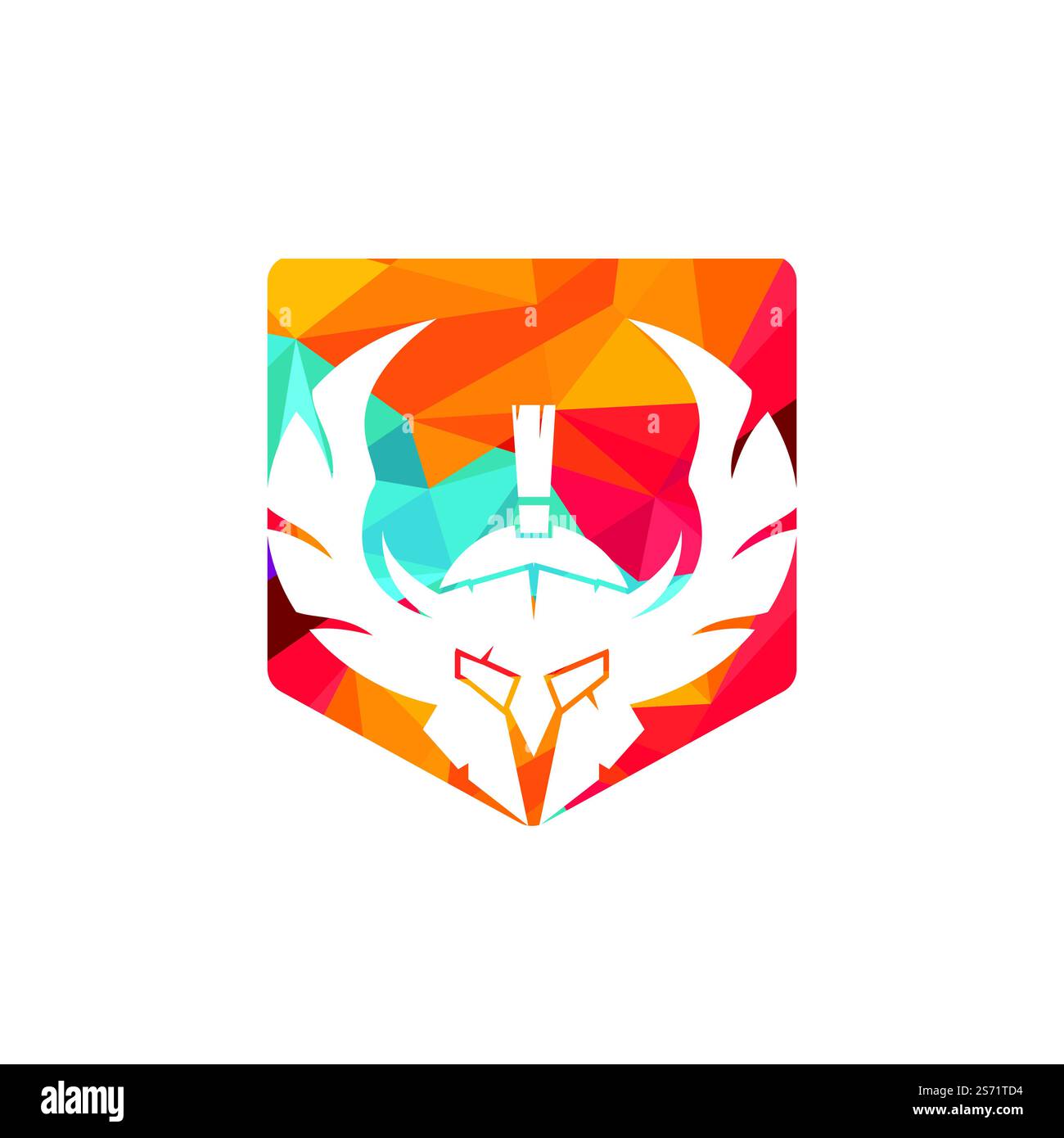 Spartan warrior with wings vector logo design. Warrior knight logo ...