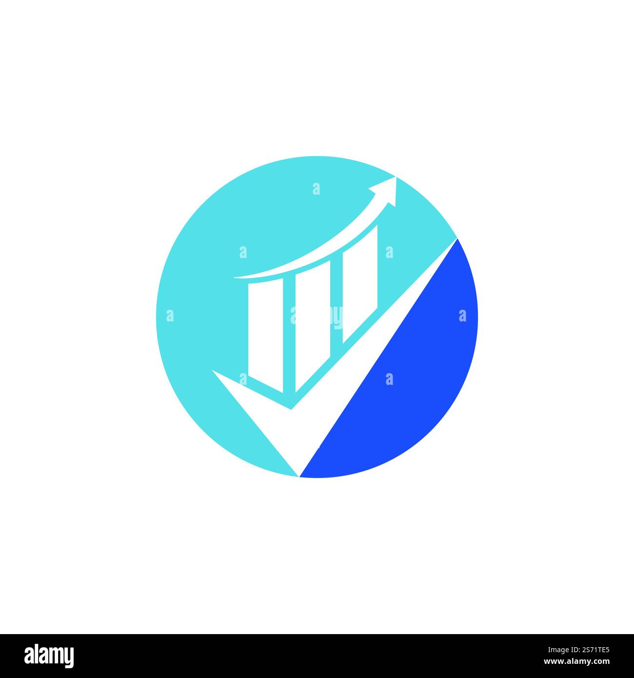 Stats check vector logo design template. Check mark for accounting ...