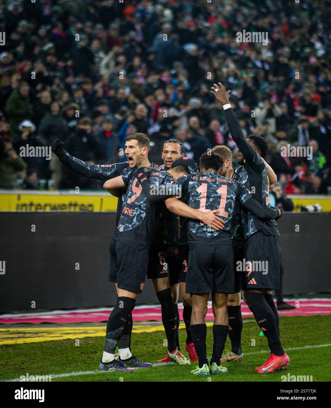Mönchengladbach, Germany. 11th Jan 2025. Torjubel: Leon Goretzka (FCB ...