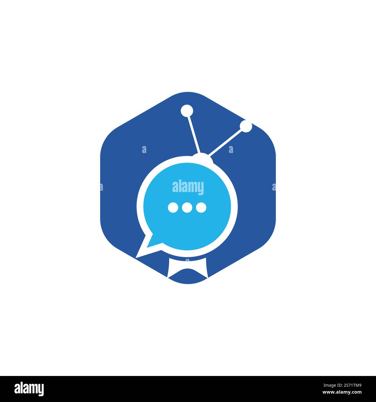 Chat TV logo template design. Talk show logo design concept Stock ...