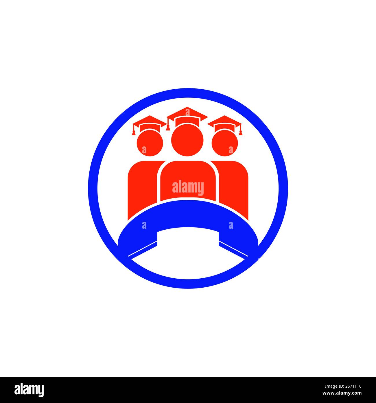 Student Call vector logo design template. Students and handset icon ...
