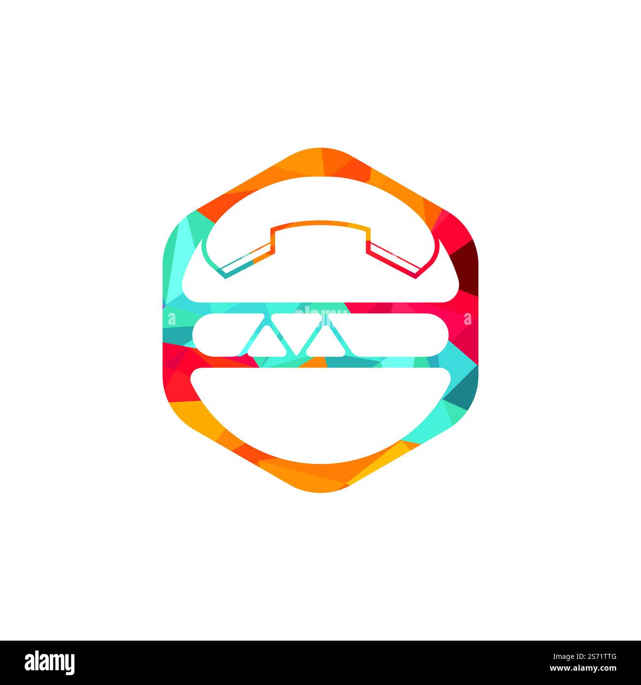 Food call logo design. Burger delivery logo concept. Hamburger and ...