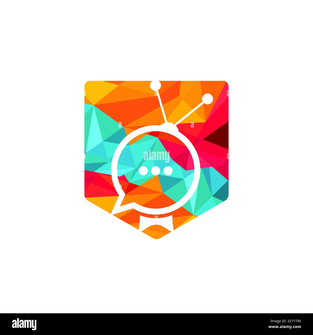 Chat TV logo template design. Talk show logo design concept Stock ...