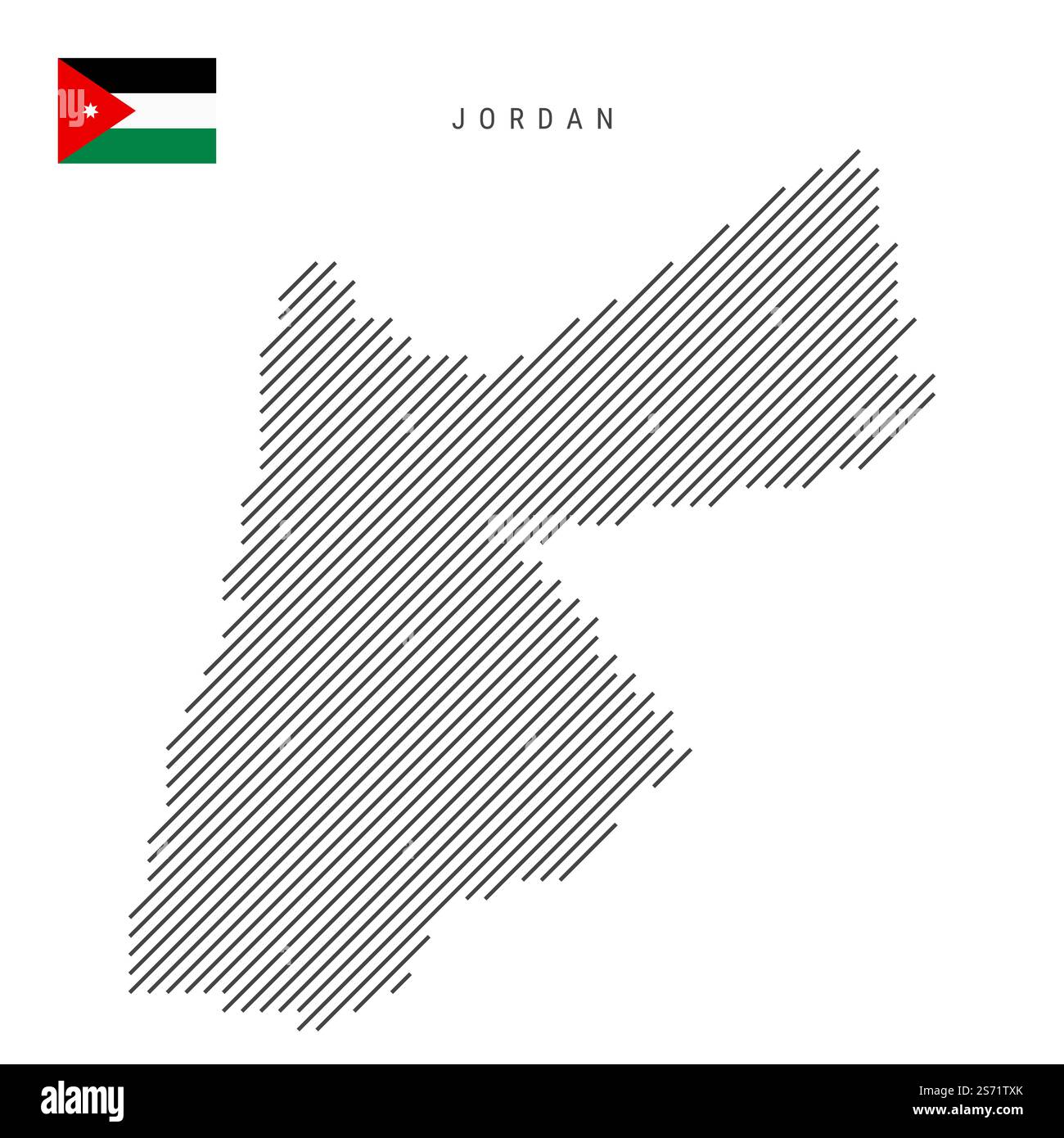 Jordan map from pattern of black slanted parallel lines. Jordan map with gray diagonal lines ...